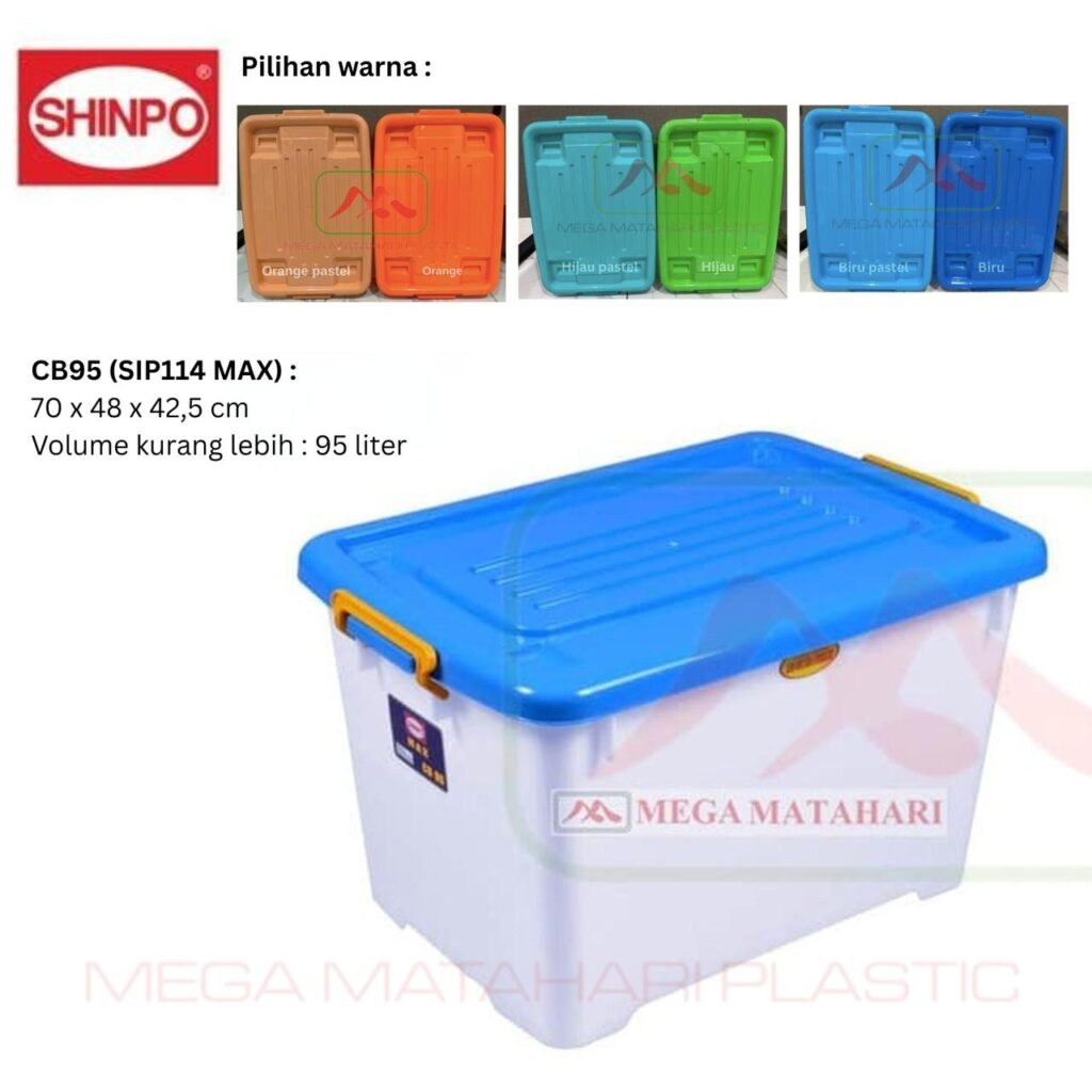Box Container Roda 95 Liter CB95 SIP114 Max Shinpo – Wholesaler for ...
