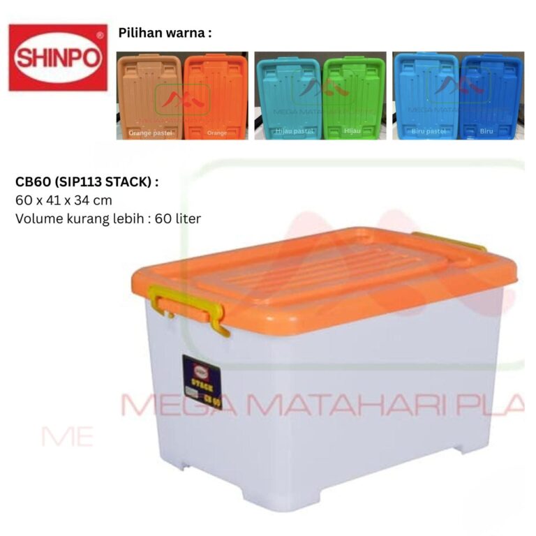 Box Container Roda 60 Liter CB60 SIP113 Stack Shinpo – Wholesaler for ...